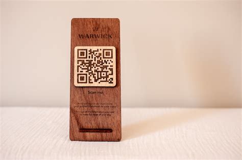 Personalized Wooden Standing Qr Code Hotel T Selection