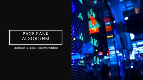 page rank algorithm ppt