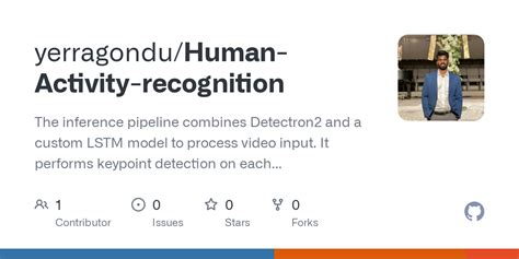 Github Yerragonduhuman Activity Recognition The Inference Pipeline Combines Detectron2 And A