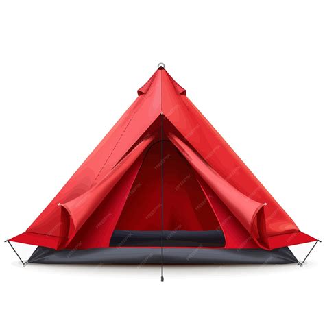 Premium Vector Tent On White Background