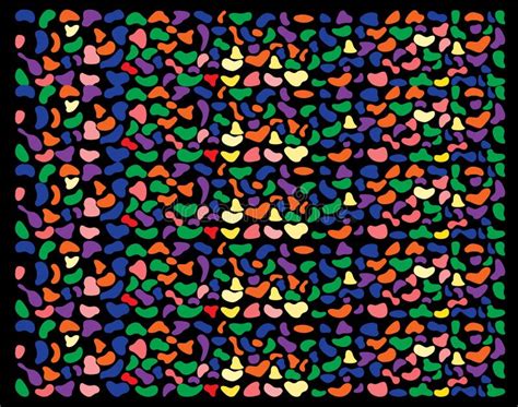 Fluid Liquids Blob Shaped Organic Set Black Color Cube Drops Simple Shapes Stock Vector