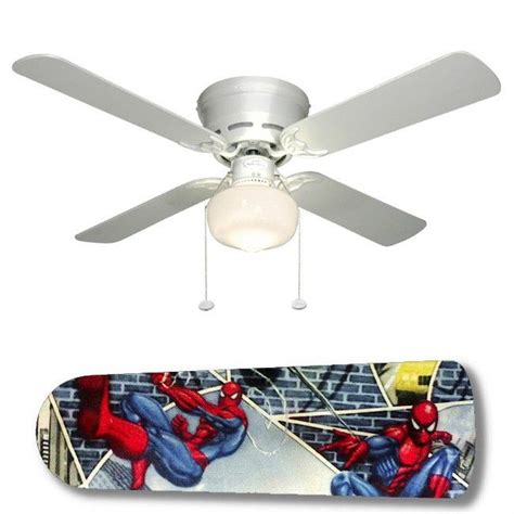 Spiderman Superhero 42 Ceiling Fan And Lamp Spiderman Room