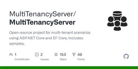 Github Multitenancyservermultitenancyserver Open Source Project For Multi Tenant Scenarios