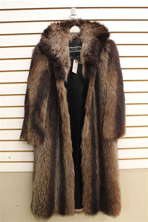 Lot Vintage Raccoon Fur Coat