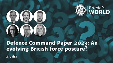 Defence Command Paper 2023 An Evolving British Force Posture Big Ask