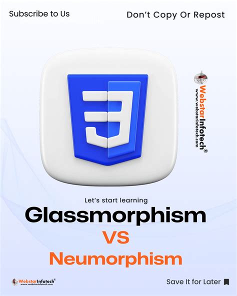 glassmorphism and neumorphism ui in webstar infotech facebook