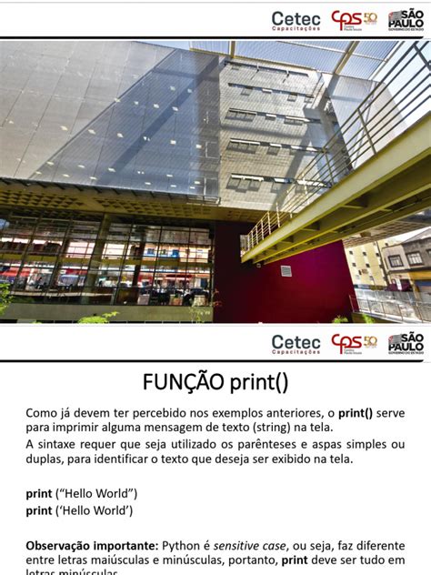 Linguagem Python Módulo 2 Cap3 Comandos Básicos E Tipos De Dados