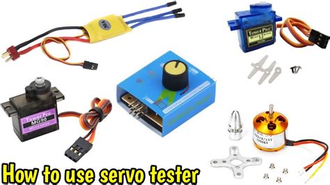How To Use Servo Tester How To Use Servo Motor Tester How To Use Brushless Motor YouTube