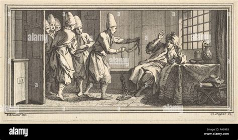 Bringing Rope To The Prisoner Artist After François Boucher French