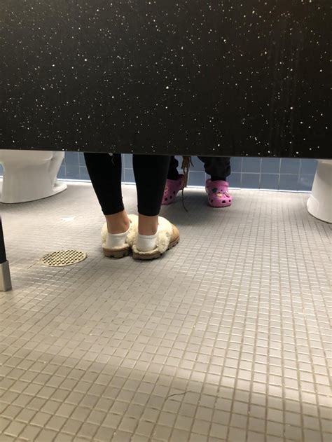 Bathroom Stall Feet