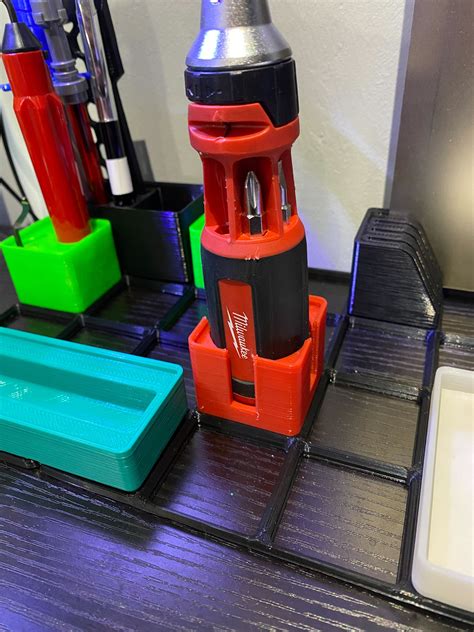 Milwaukee Screwdriver Gridfinity Holder By Chieffluffy Download Free Stl Model