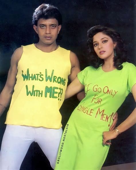 Mithun Chakraborty And Madhuri Dixit R Classicdesicelebs