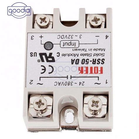 Jual Modul Relay Solid State Ssr 50da 3v 32v Dc Ke Ac 24v 380v 50a 250v Dengan Led 3 25ma Di