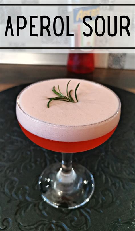 Aperol Sour Cocktail Recipe A Perfect Winter Cocktail Foodiosity