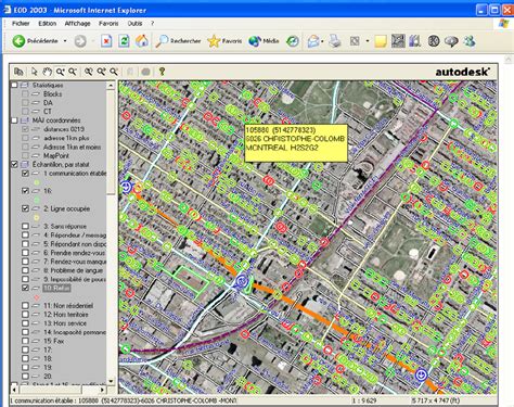 Internet Application Showing The Available Database Of The Gis T That
