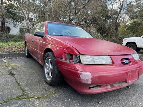 1992 Ford Taurus Red Sho For Sale