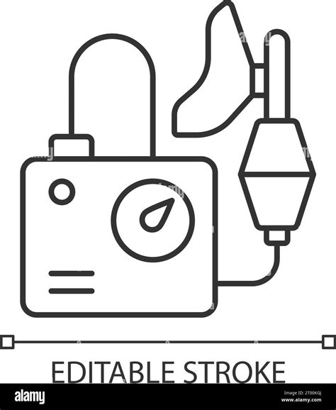 2d Customizable Thin Line Black Oxygen Concentrator Icon Stock Vector Image And Art Alamy