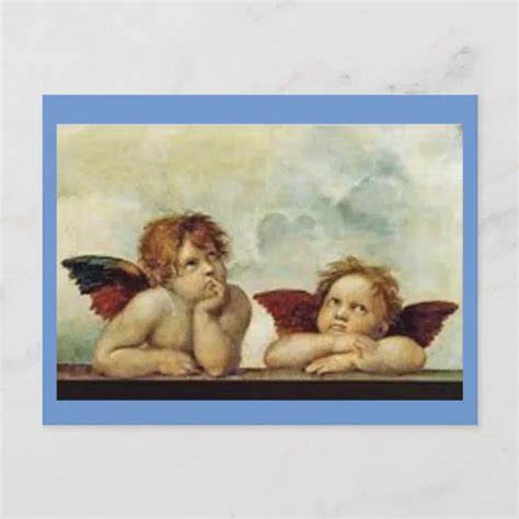 Raphael Two Angels Painting Postcard Zazzle