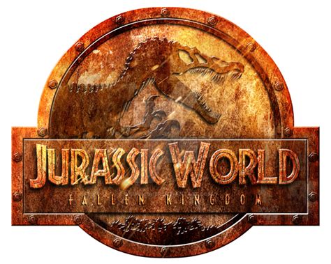 Jurassic World Fallen Kingdom Logo With Baryonyx Scene