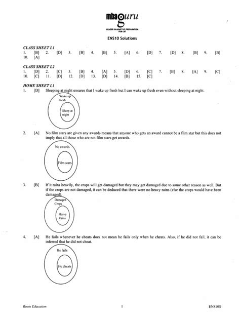 Advance Logical Consistency Advance Reasoning Answer Key Pdf