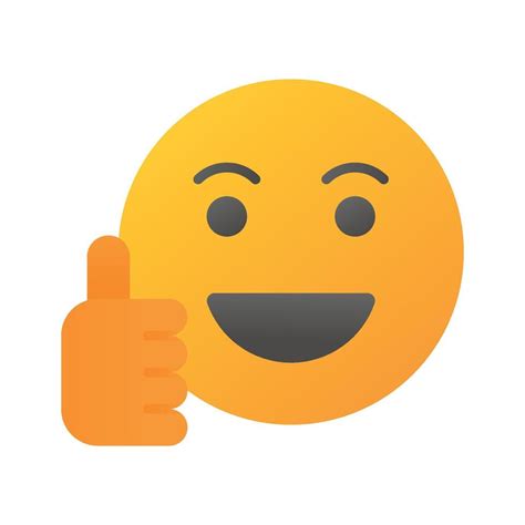 Thumb Up Like Emoji Design Easy To Use And Download 43858232 Vector