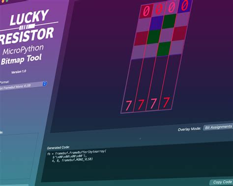 The Micropython Bitmap Tool Lucky Resistor