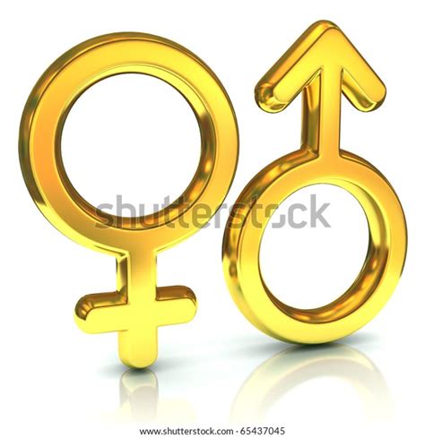 Male Female Sex Symbols Golden Isolated Stock Illustration 65437045 Shutterstock