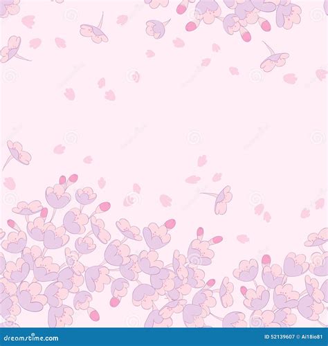 Vector Seamless Pattern With Sakura Branch Stock Vector Illustration Of Japan Ornate 52139607