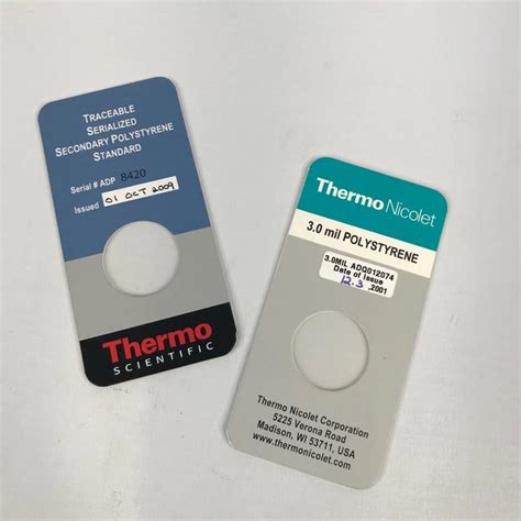 Polystyrene Ftir Spectrometer Standard Calibration Reference Material Set Of 2 £80 00 Picclick Uk