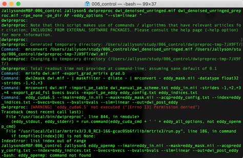 Error Eddycuda65 Not Executed During The Stage Of Dwipreproc Mrtrix3 Community