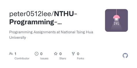 Github Peter Lee Nthu Programming Assignments Programming Assignments At National Tsing