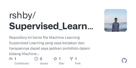 GitHub Rshby Supervised Learning Repository Ini Berisi File Machine Learning Supervised