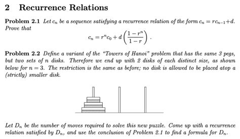 Solved Recurrence Relations Problem Let Cn Be A Chegg