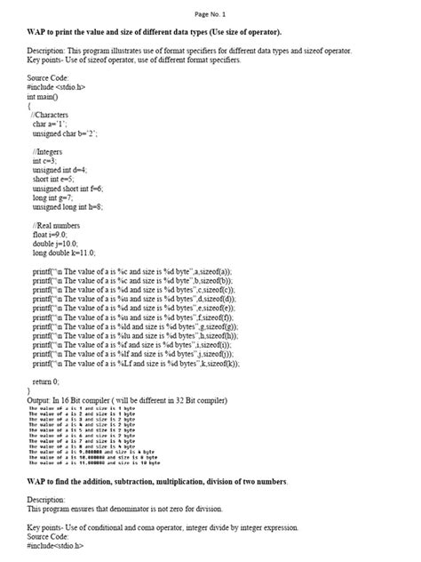 Pcs151 Programs Sequential And Conditional Pdf Integer Computer