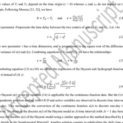 example of the distributions of the input i t and the output o t g i