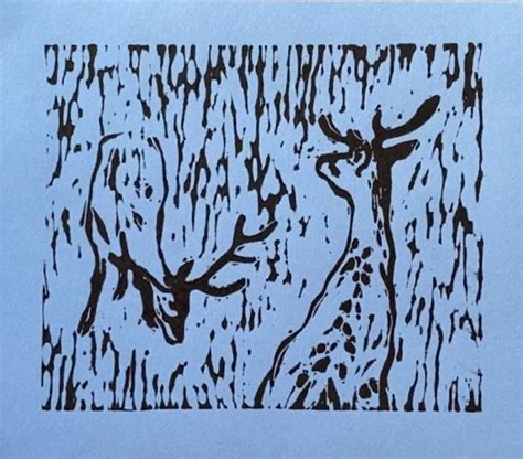 Графика печатная Олени Алина Буглеева 25 X 20 см №16879 Купить на Bizar