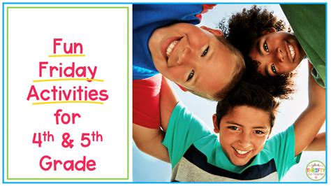 Fun Friday Activities For 4th And 5th Graders Your Thrifty Co Teacher