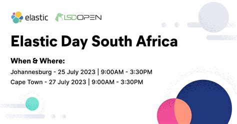 Oliver Oursin On Linkedin Lsd Open Elastic Day South Africa 2023