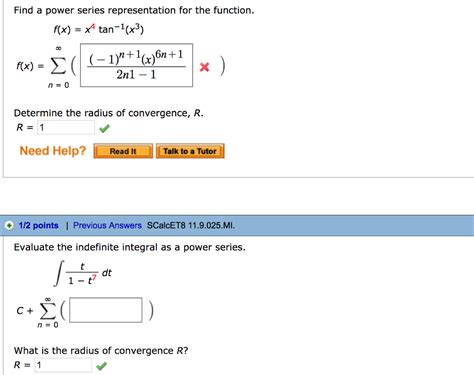 solved find a power series representation for the function