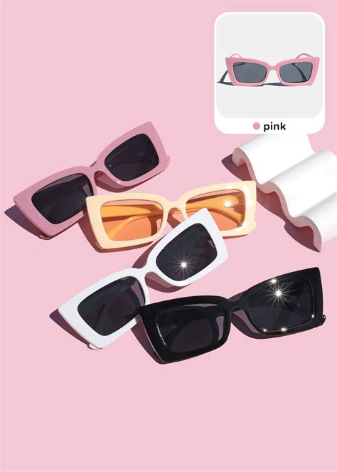 Chic Rectangular Sunglasses Shop Miss A