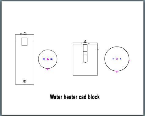 Water Heater Cad Block Autocad Dwg Download Pincad