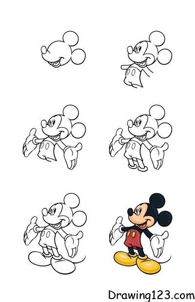 Hoe Teken Je Mickey Mouse
