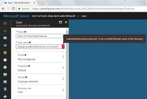 Installing And Configuring On Premises Data Gateway By Adding User To Active Directory