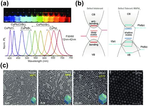 A Pl Emission Spectrum Of Various Mhps B Defect Tolerant Properties