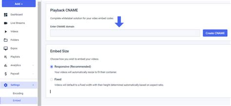 How To Use The Cname Domain Feature Dacast
