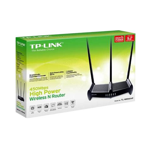 Jual TP LINK TL WR HP High Power Wireless N Router Black Mbps Di Seller Tokonetworking
