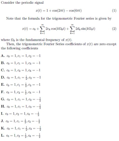 Please Show All Work Consider The Periodic Chegg Com