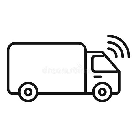 Truck Sensor Control Icon Outline Vector Safety Traffic Stock Vector Illustration Of System
