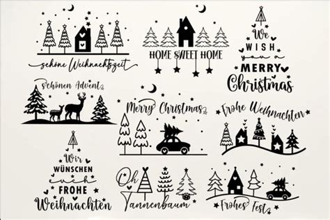 Frohe Weihnachten Plotter File Svg Pngplotterdatei Haus Etsy