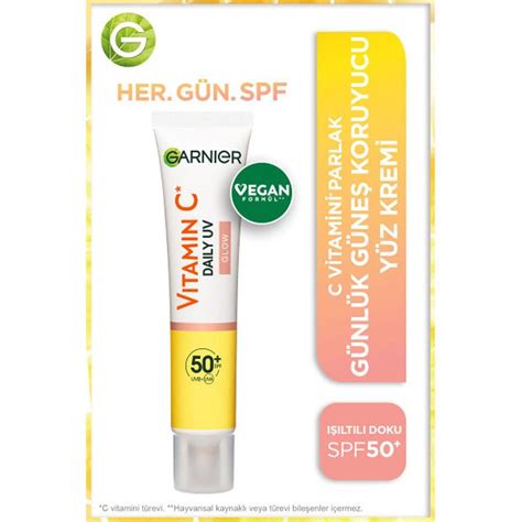 Garnier Витамин С Яркий ежедневный солнцезащитный крем SPF50 40 мл ...